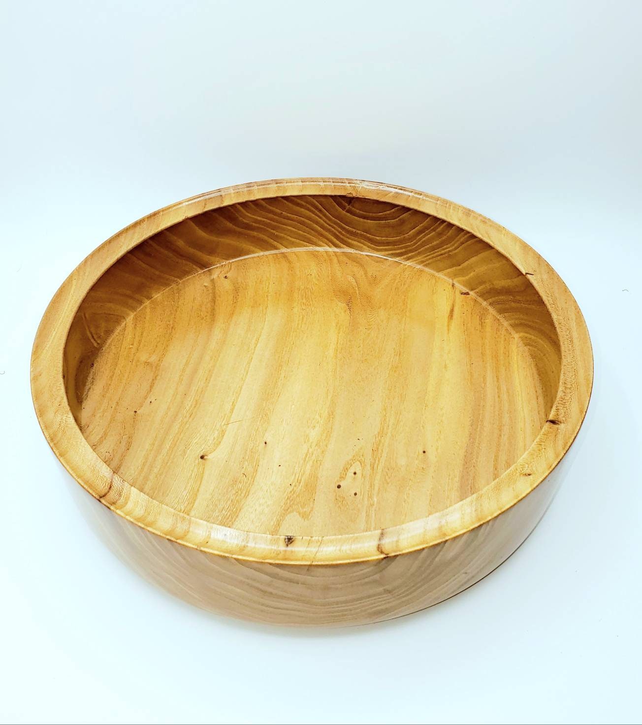 Handcrafted Chinese Elm Wood Bowl - Etsy