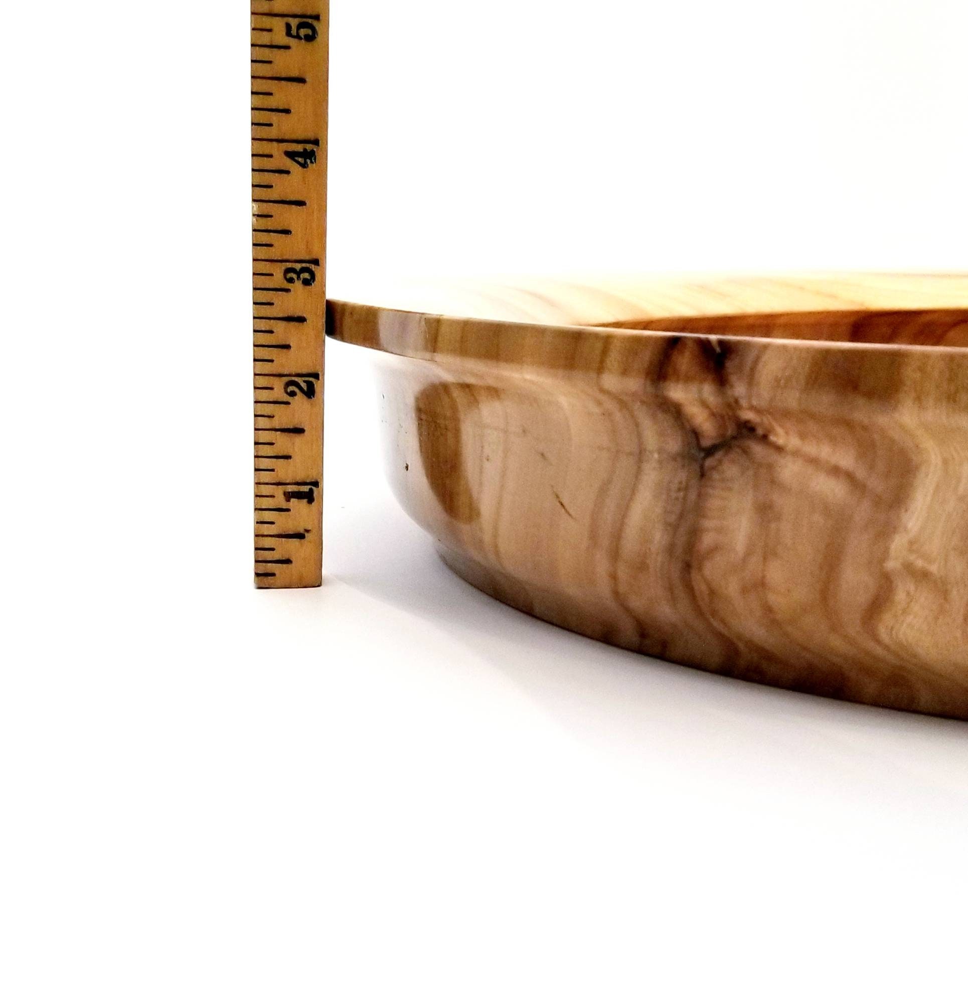 Large Handcrafted Red Maple Wood Serving Dish/table Decor - Etsy