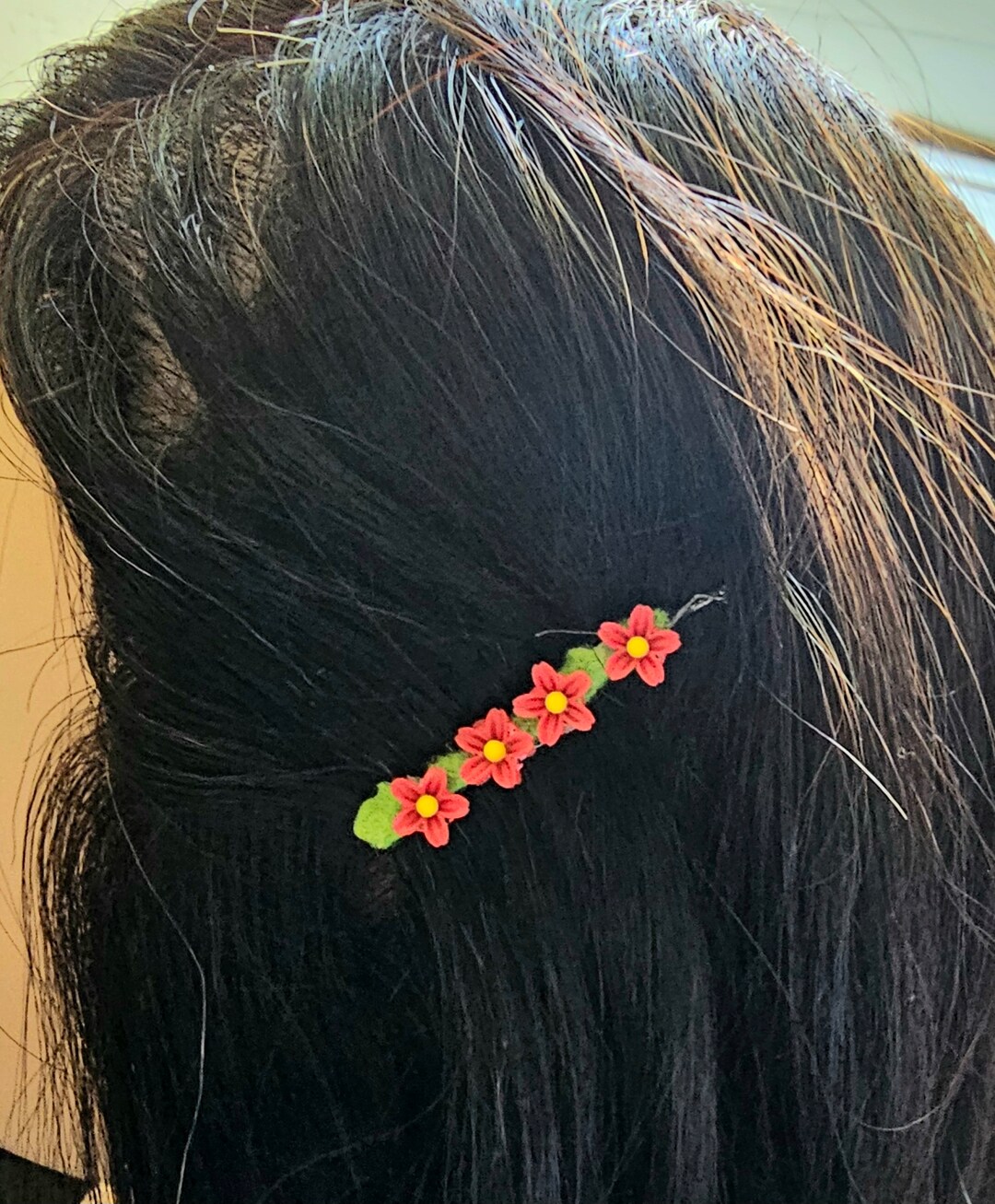 Colourful Flower Hair Grips - Etsy
