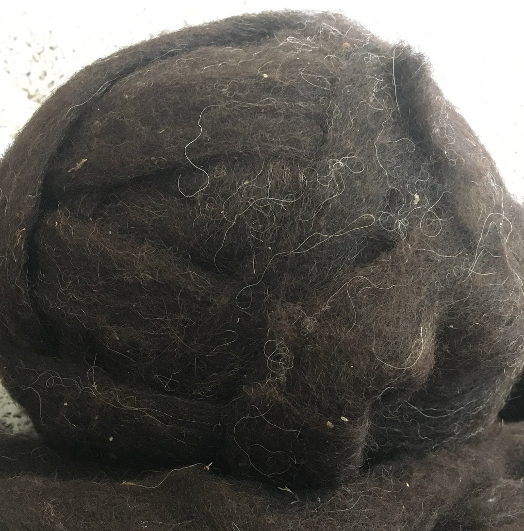 100% Shetland Wool Roving Black / 8 Oz - Etsy