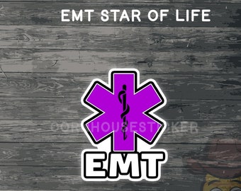 EMS Symbol Vinyl Decal Sticker Paramedic Nurse EMT Star of - Etsy