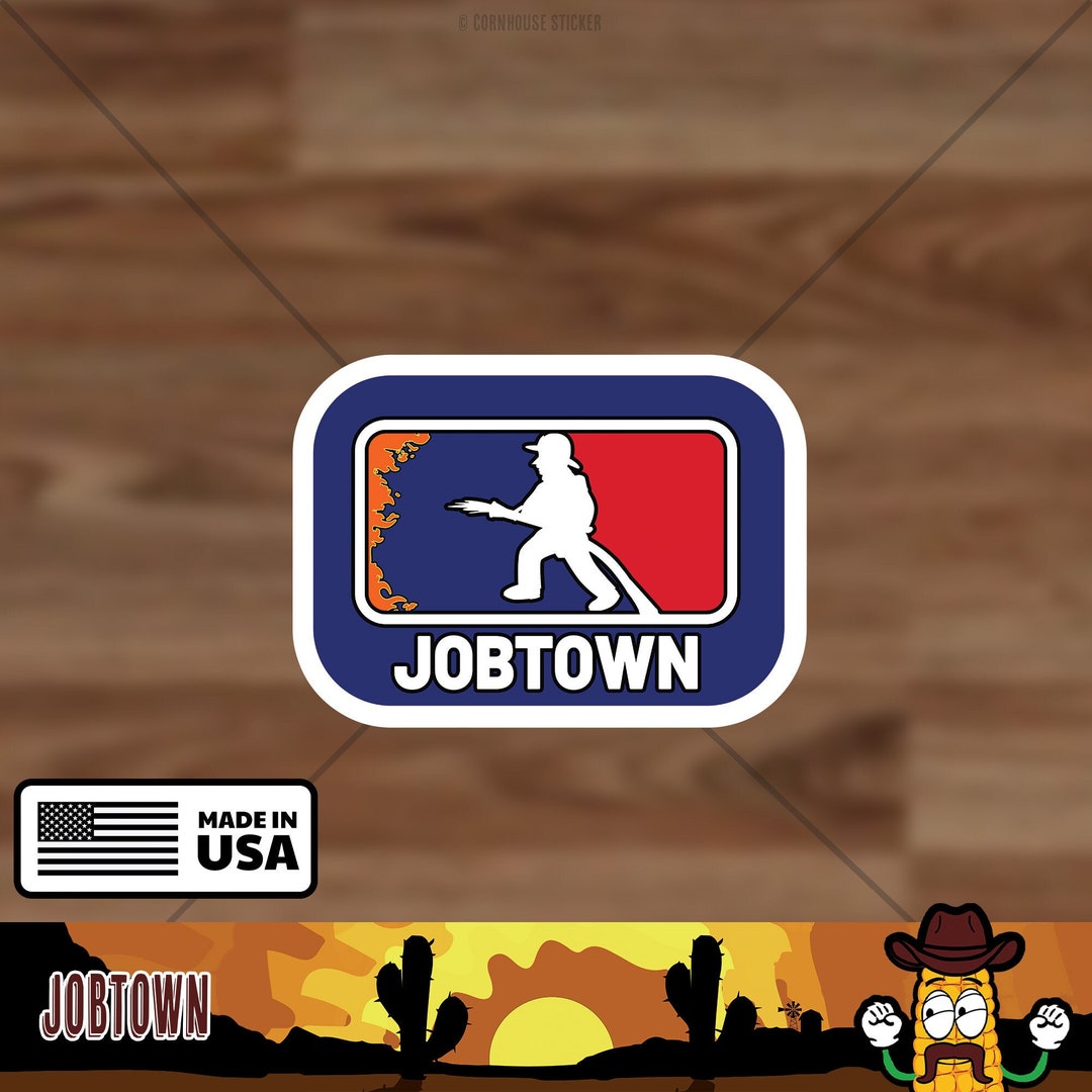 Jobtown firefighter Sticker - Etsy