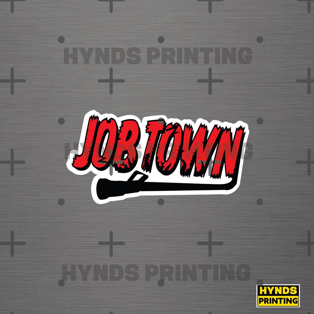 Jobtown Firefighter Vinyl Decal | Durable Weatherproof First Responder ...