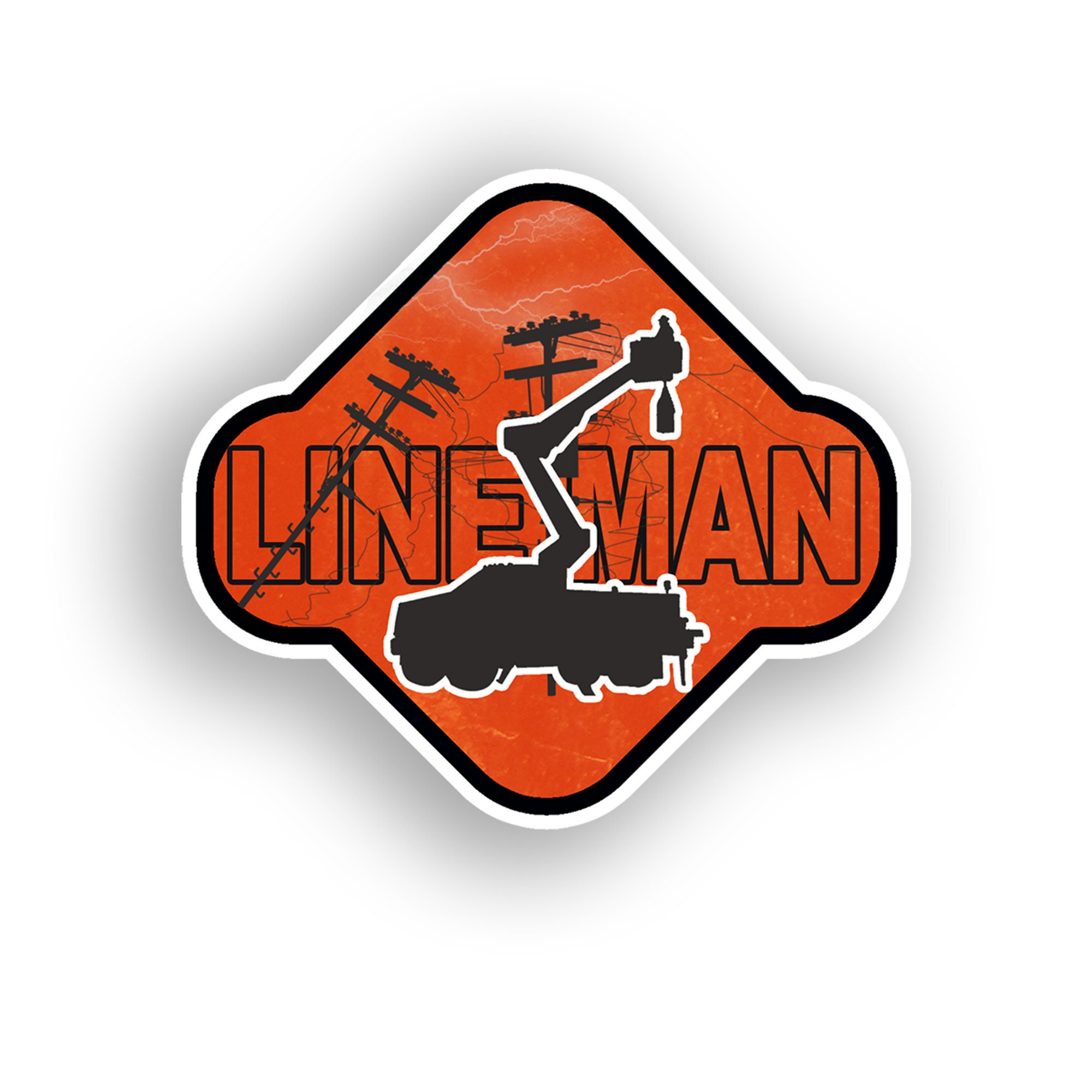 LINEMAN sticker | Etsy
