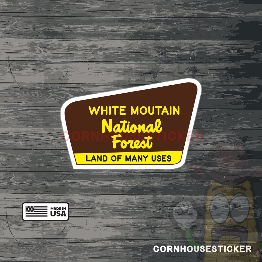 White Mountain National Forest Sign Vinyl Sticker - Etsy