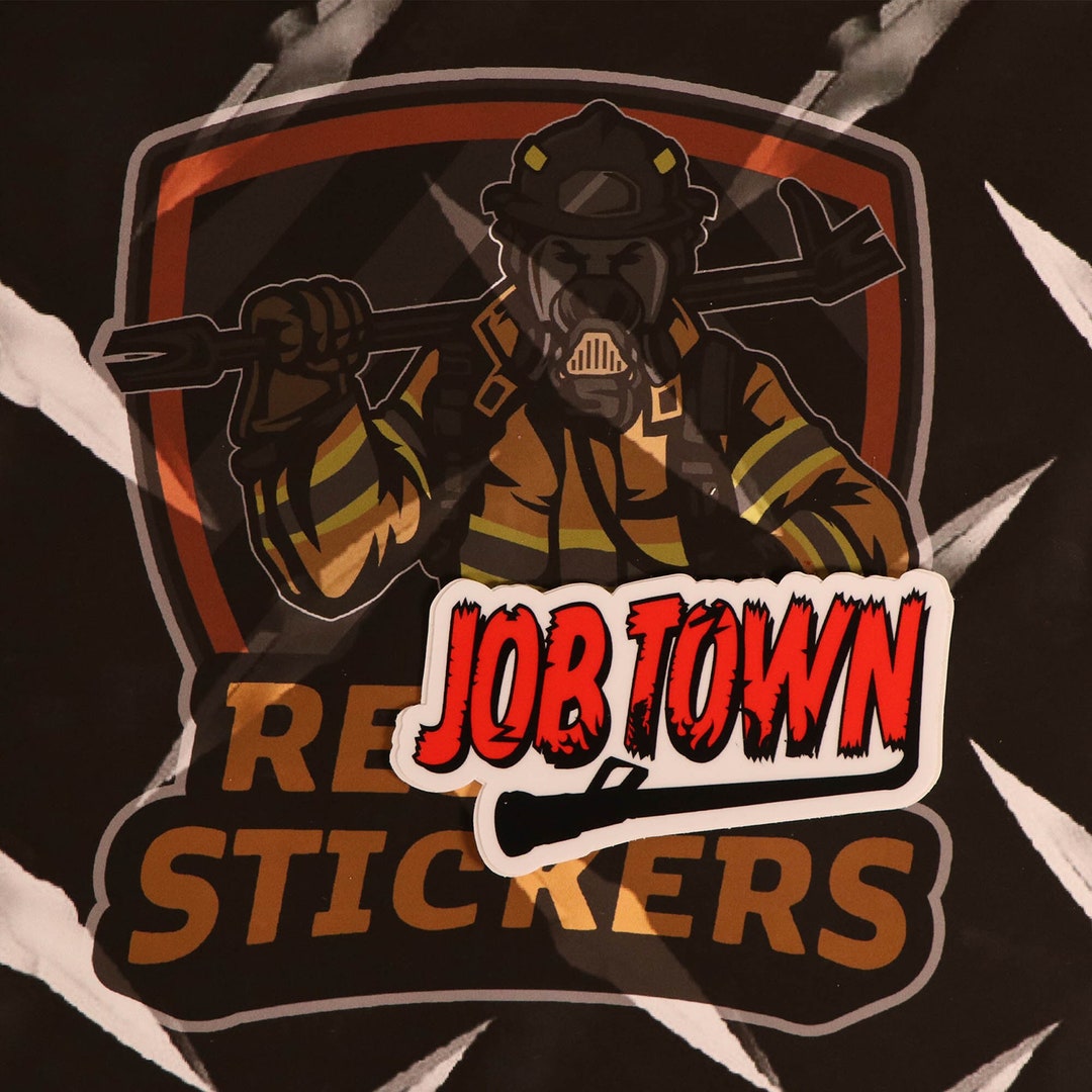 Jobtown Firefighter Stickers - Etsy