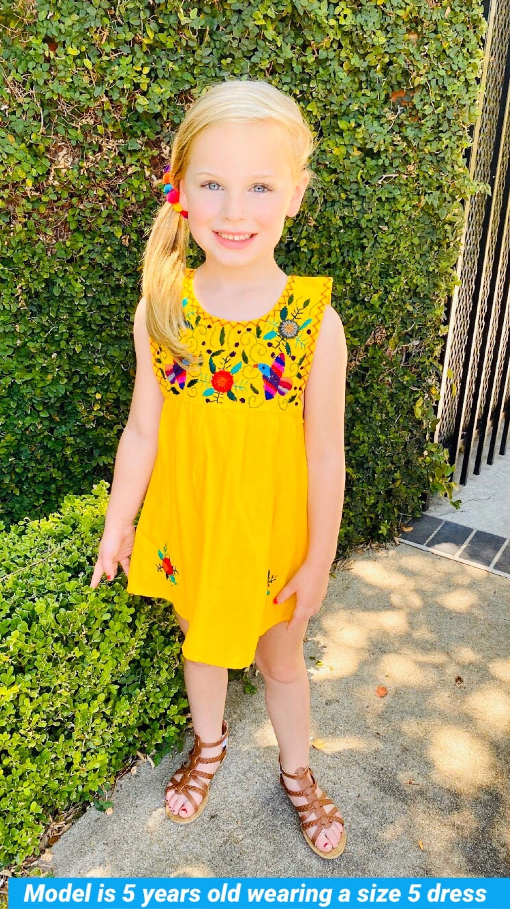 Girl's Sundress | 100 % Cotton | Hand-embroidered | Toddler Dress ...