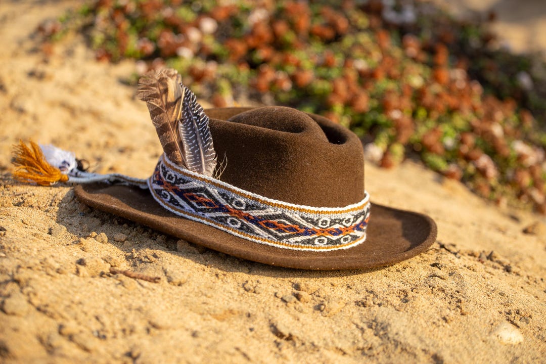 Handwoven Hatband, Wool Hatband, Hatband for Cowboy Hat, Western Hat ...