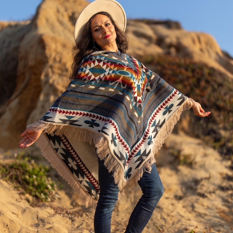 Cowboy Poncho - Etsy