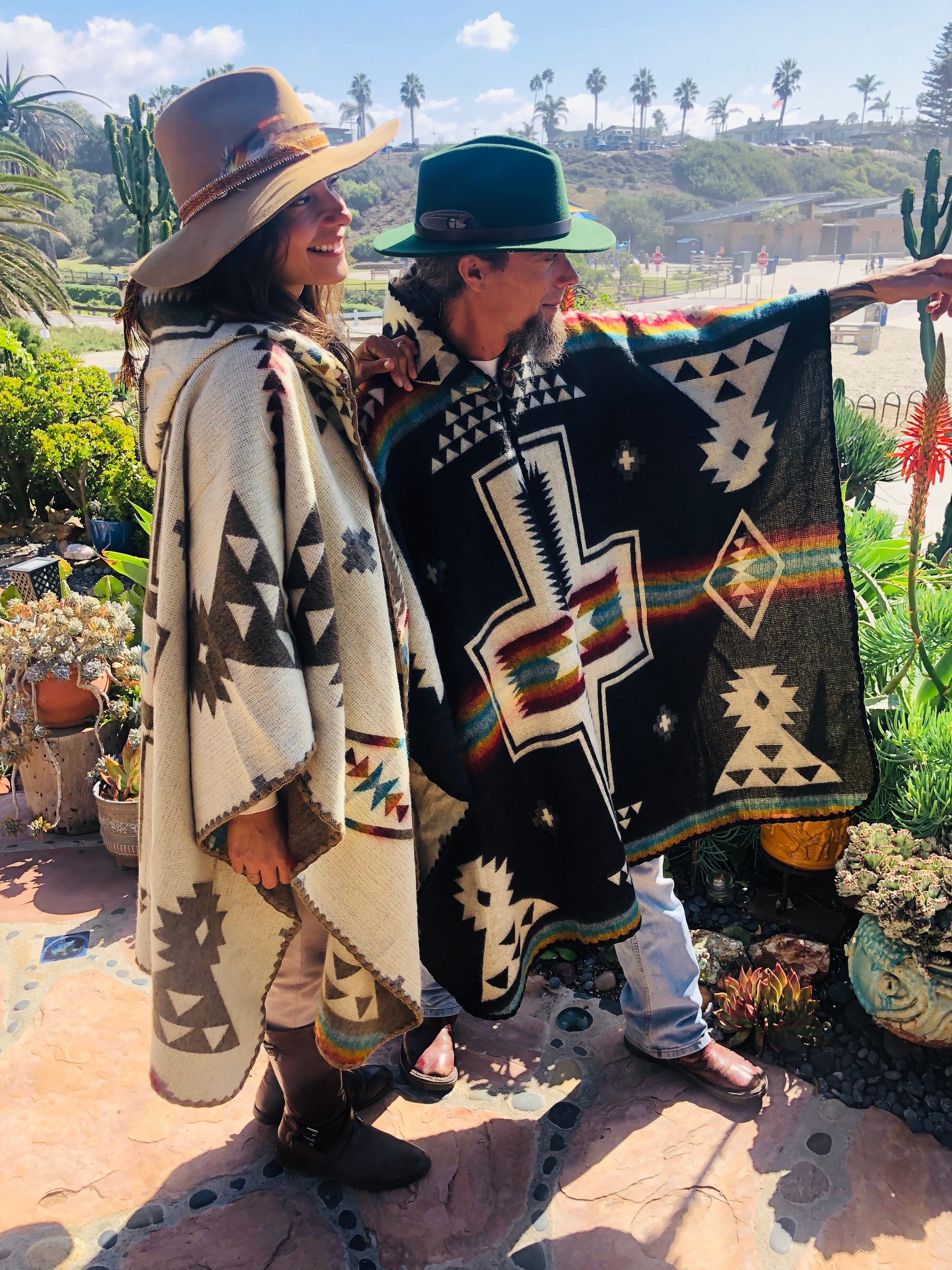 Southwest Style Alpaca Ruana Poncho Hooded Cape Cloak | Etsy