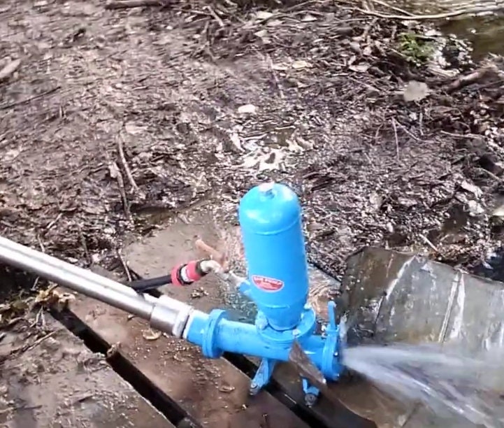 Durable Steel Made 2 Water Ram Pump for Irrigation belier hydraulique Bomba de ariete Wasserwidder Pumpe Hydraulischer Widder Free Energy Etsy