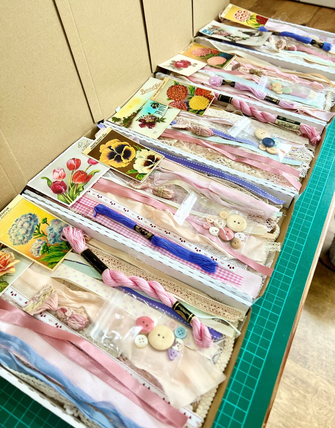 Craft Packs for Slow Stitching and Junk Journaling. Craft Supplies ...