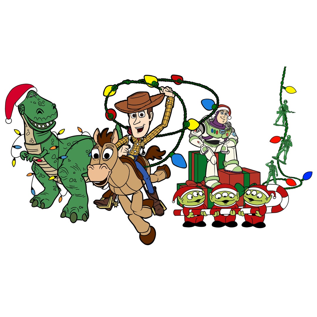 Disneybound Christmas Toy Story Rex Bullseye Alien Army Men Buzz ...