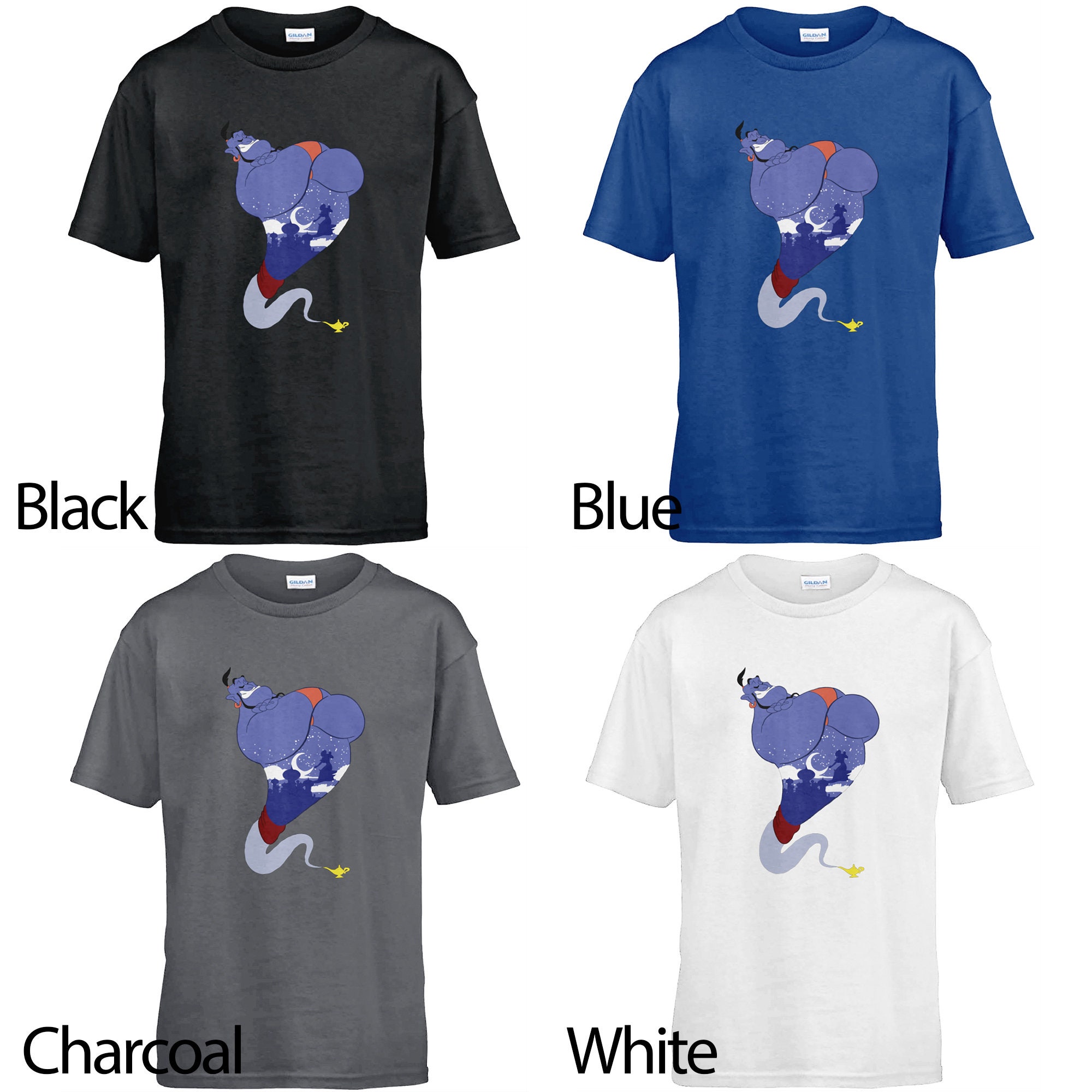 Disneybound Aladdin Genie Agrabah Skyline Tshirt Adults and - Etsy