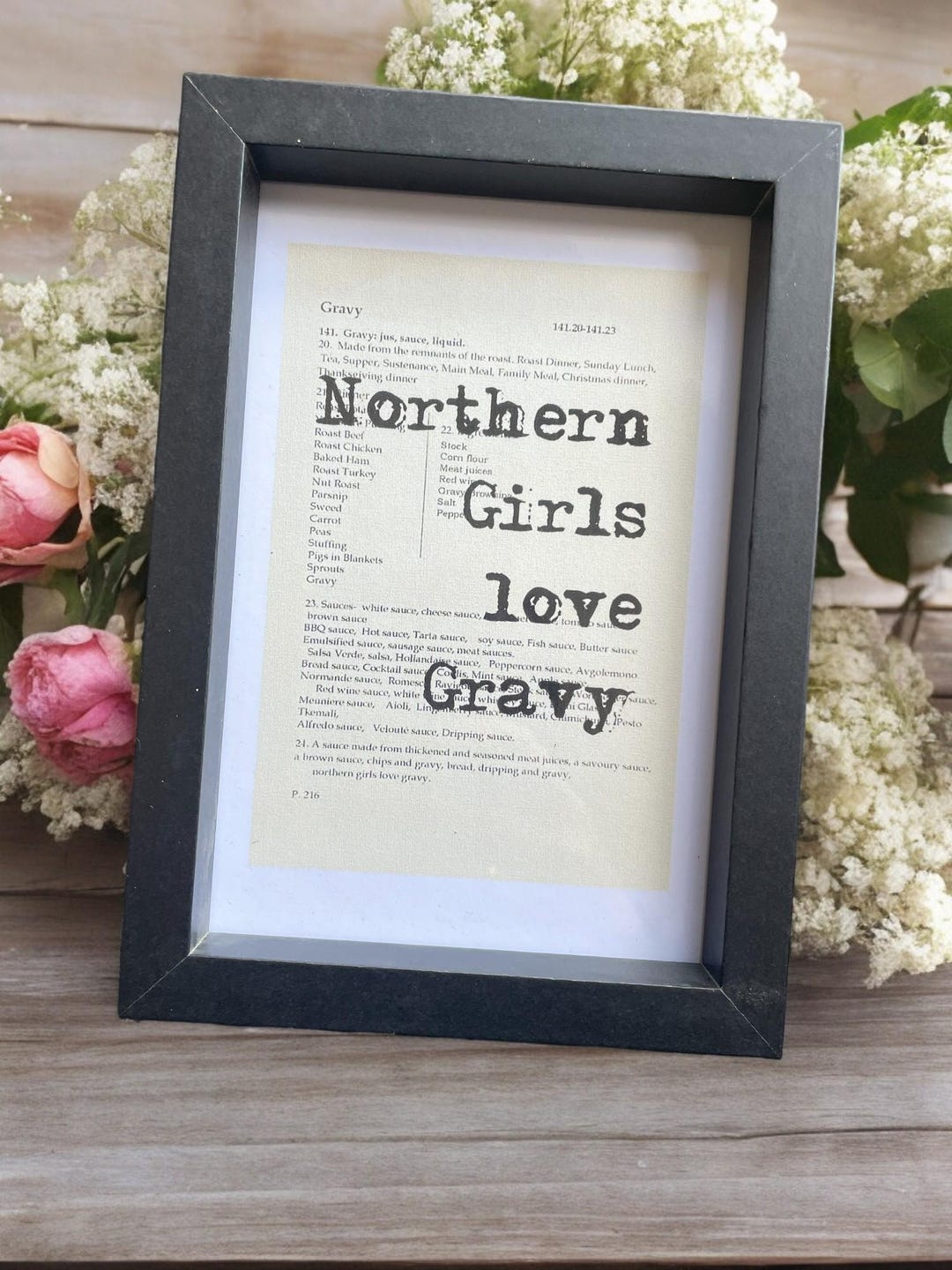 Northern Slang Quote Print Kitchen Art Print Northern Girls Love Gravy ...