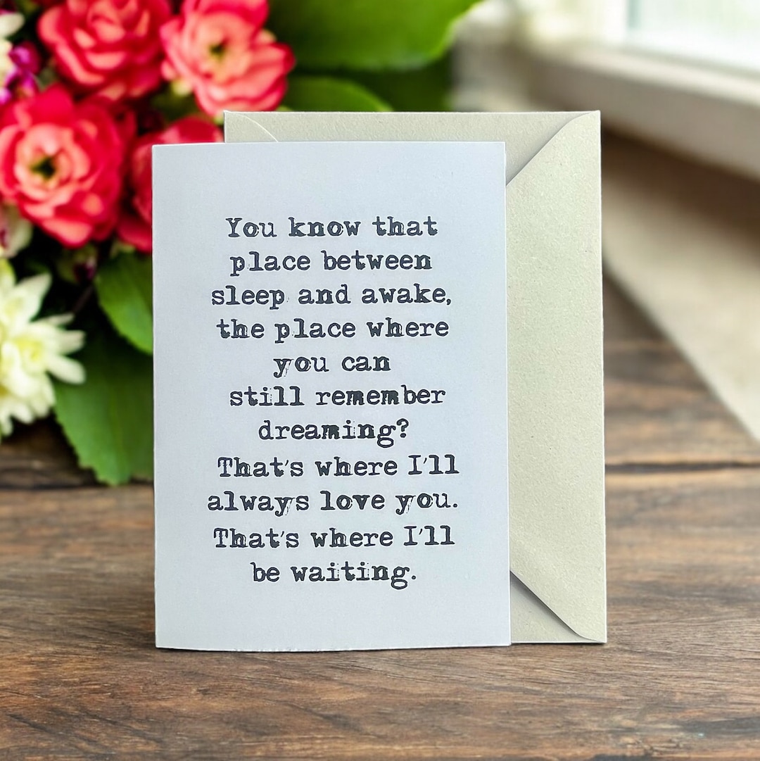 Bereavement Card | Grief Card | Loss Card | Peter Pan Quote Card ...