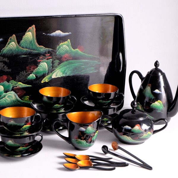 Asian Tea Set - Etsy