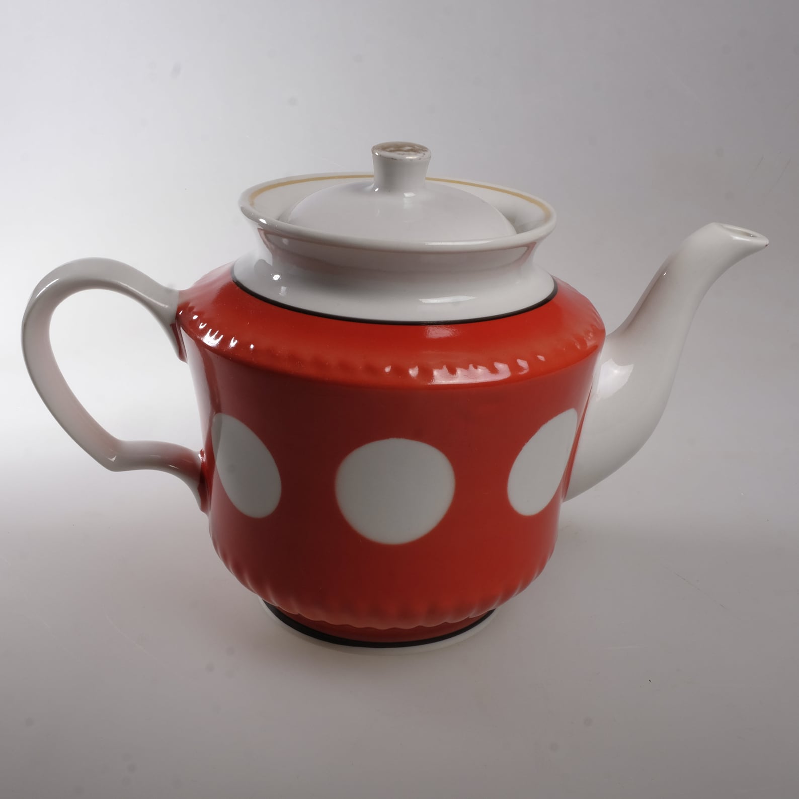 Red Vintage Teapot Large Polka Dot Teapot 2L Tea Kettle - Etsy