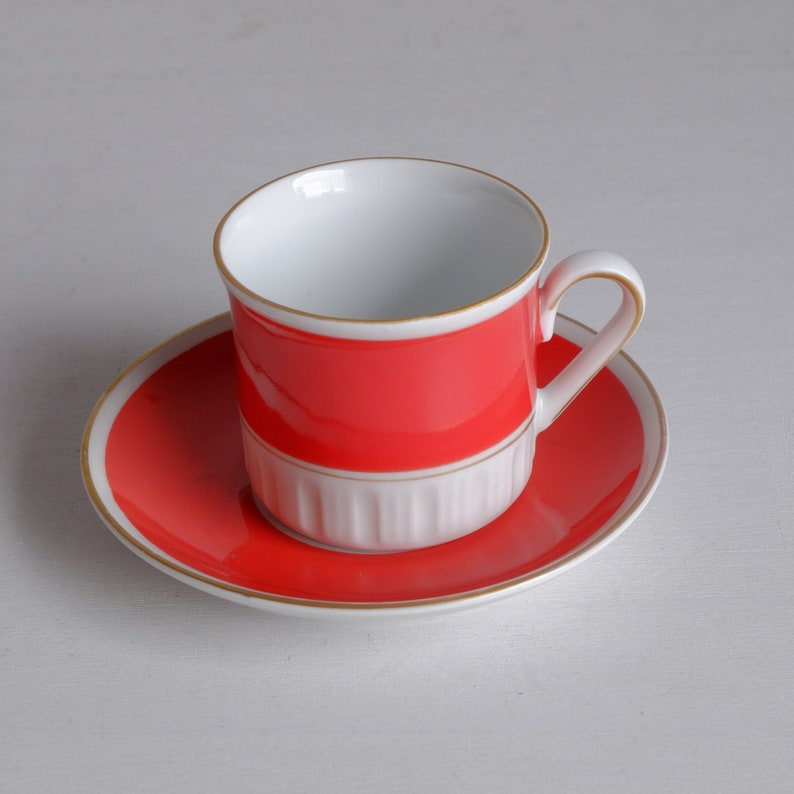 Porcelain Coffee Set for 6 KAHLA Germany 70s Coffee Cups | Etsy