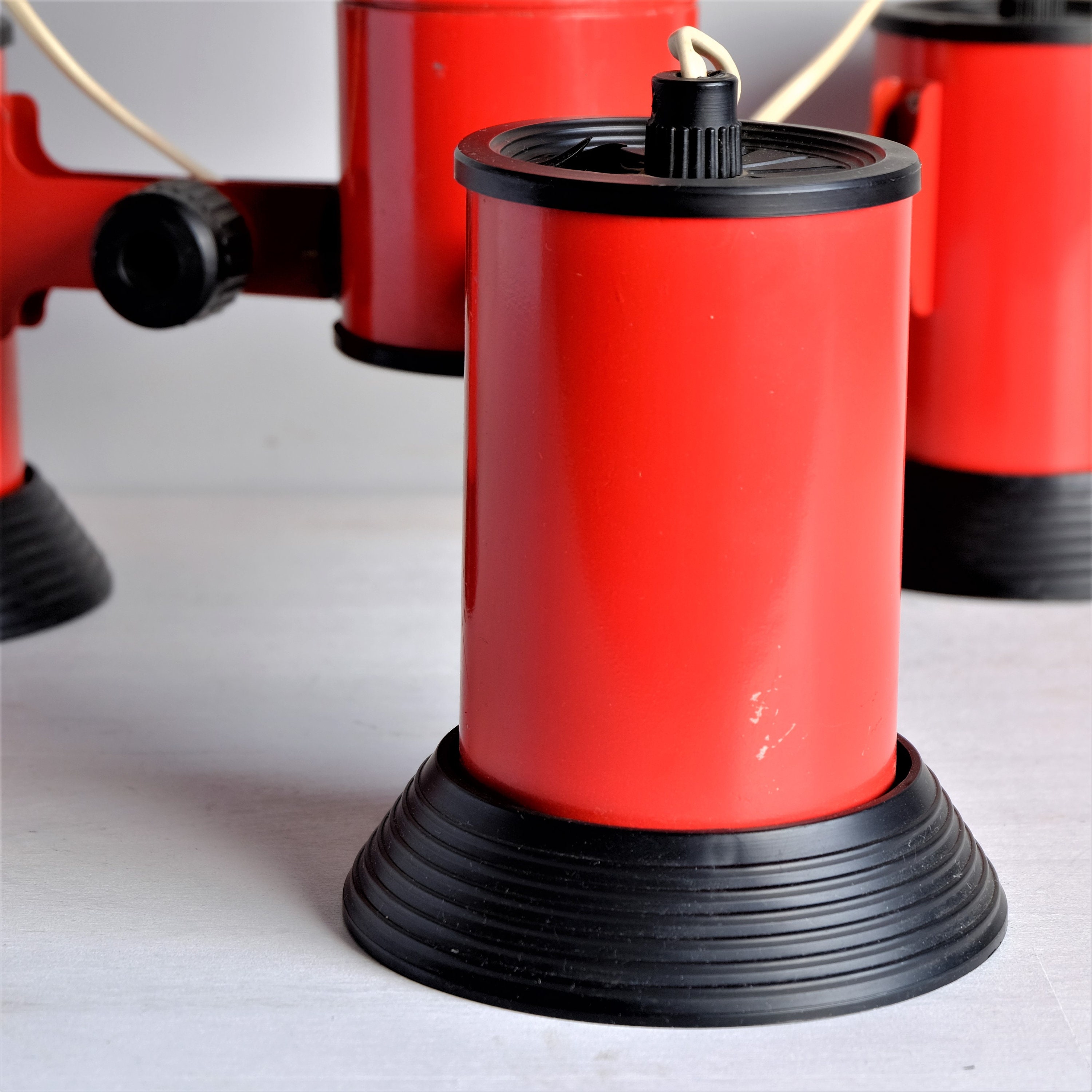 Vintage Spot Light Bar Red Ceiling Lamp Adjustable 1980s | Etsy