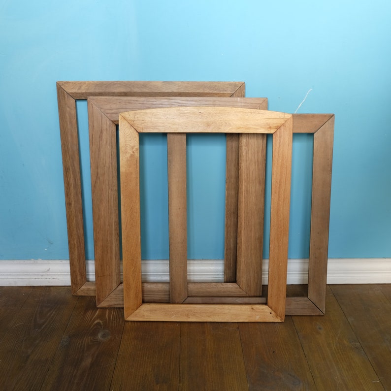 Set 4 Rustic Wooden Picture Frames Handmade Primitive Natural | Etsy