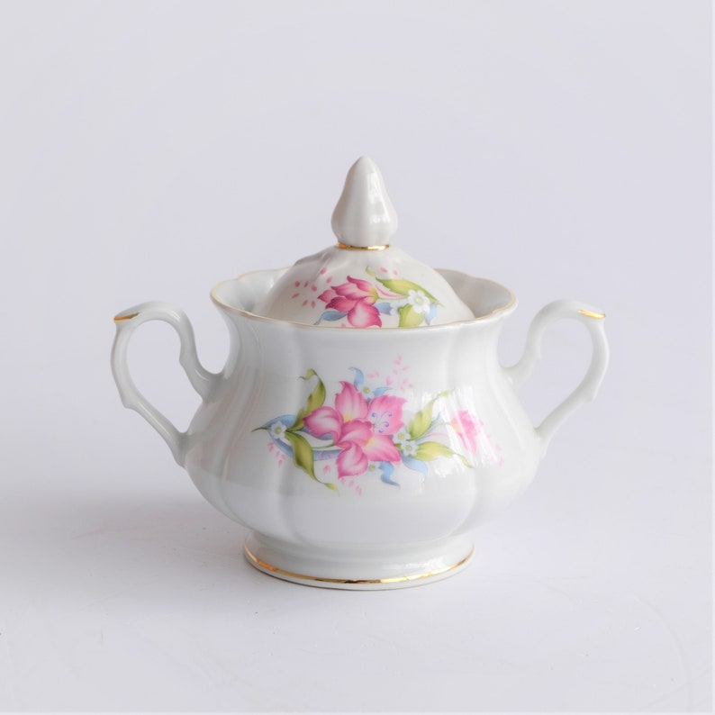 Porcelain Coffee Set for 6 Mid Century Tea Set White and - Etsy