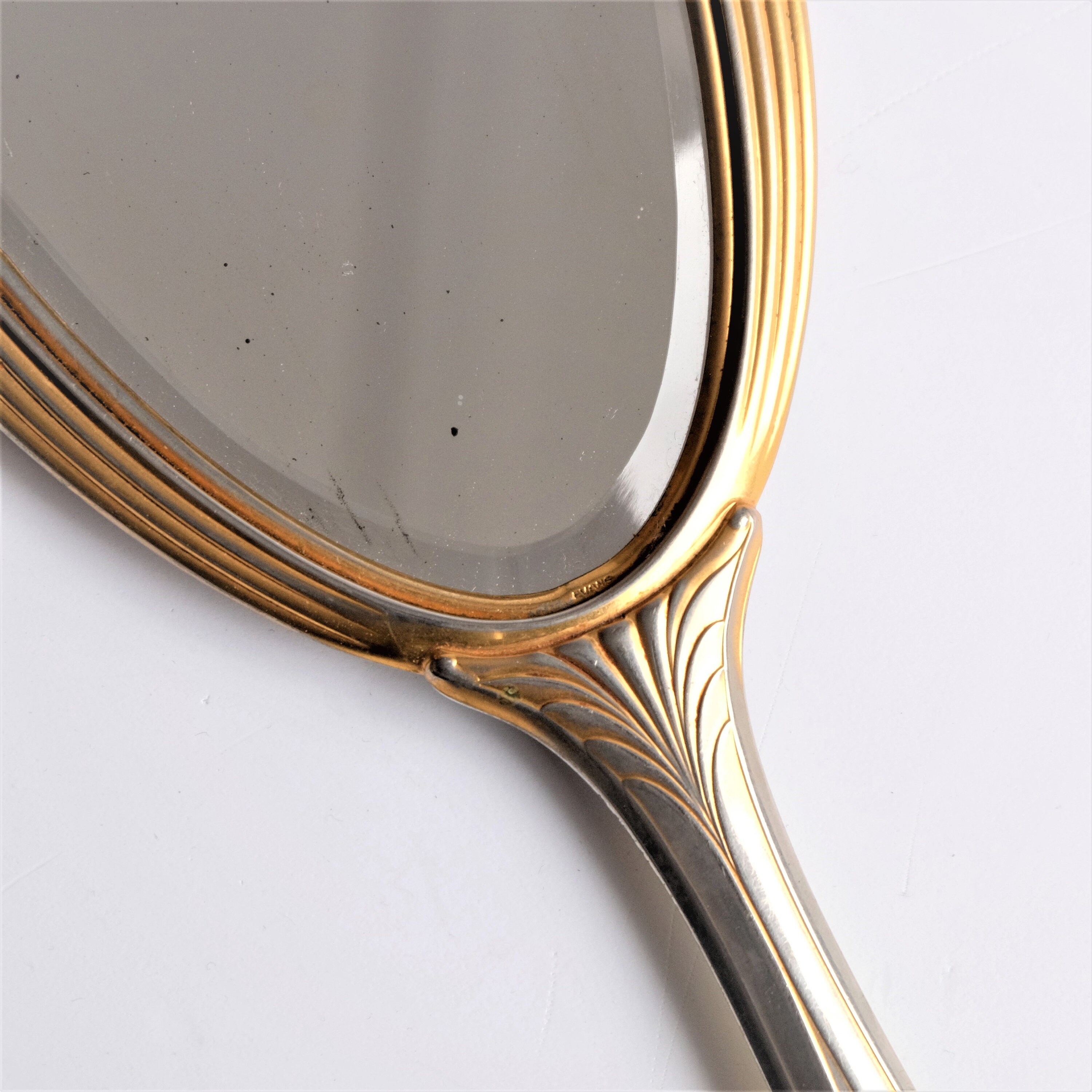 Vintage Hand Mirror Vanity Mirror Make up Beveled Glass Hand | Etsy