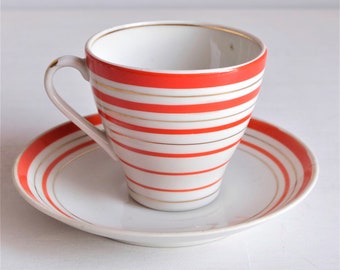 Gold Stripe Tea Set - Etsy