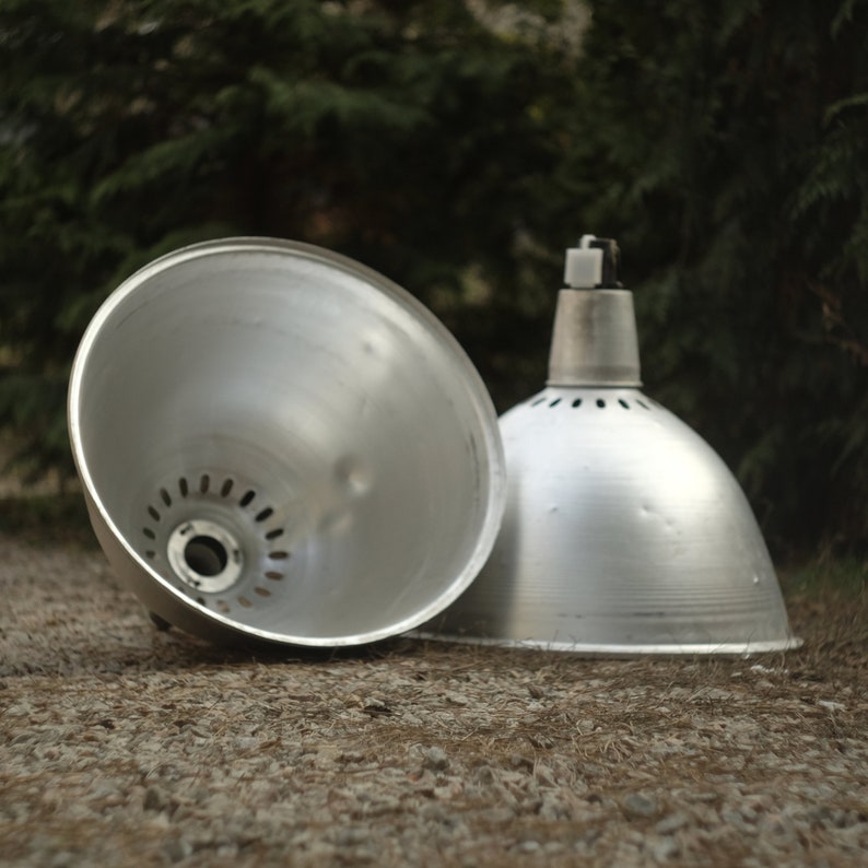 Extra Large Dome Pendant Lamp, Industrial Light Fixture, Metal Ceiling ...