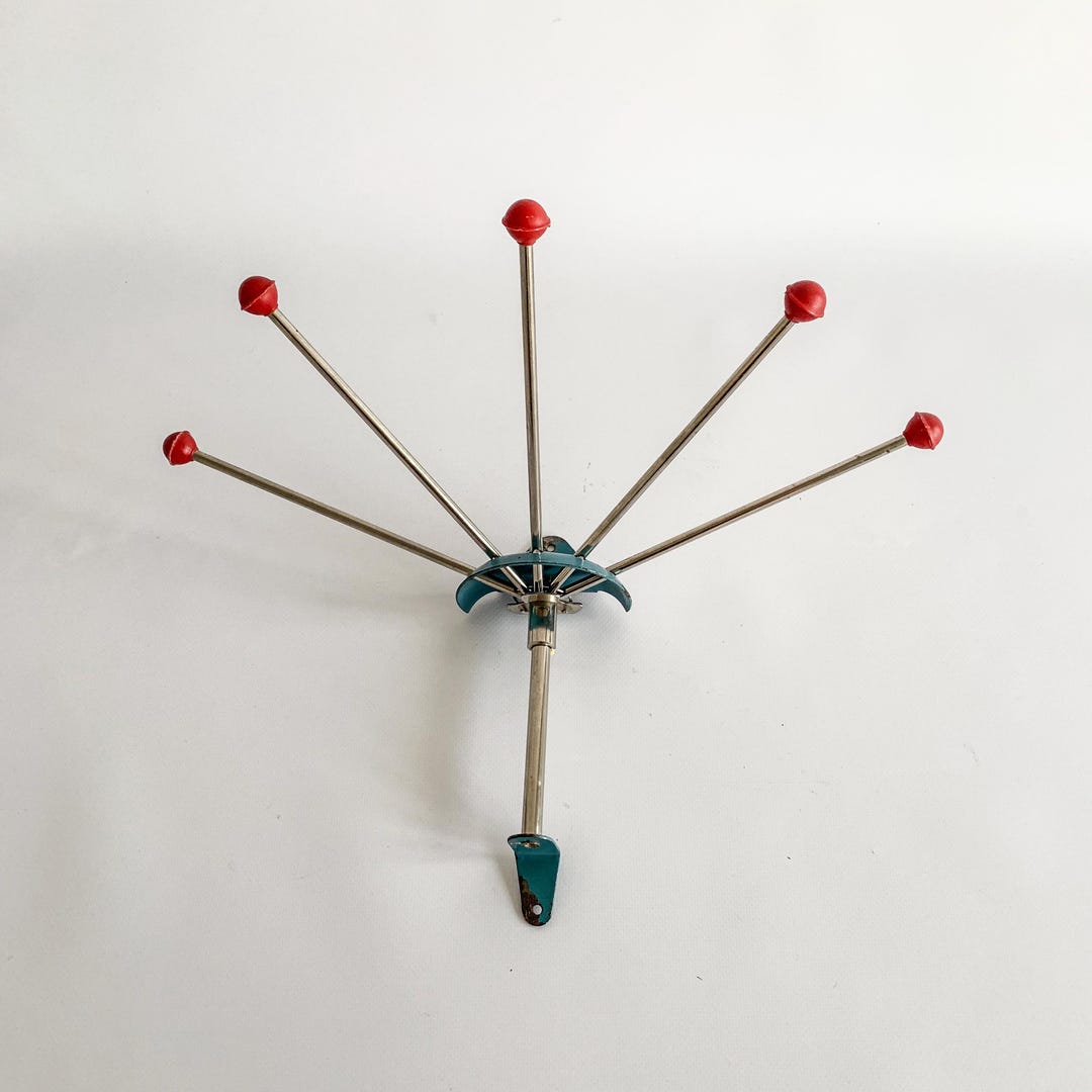 Rare Soviet Space Age Sputnik Wall Hook, Collectible Folding Atomic ...