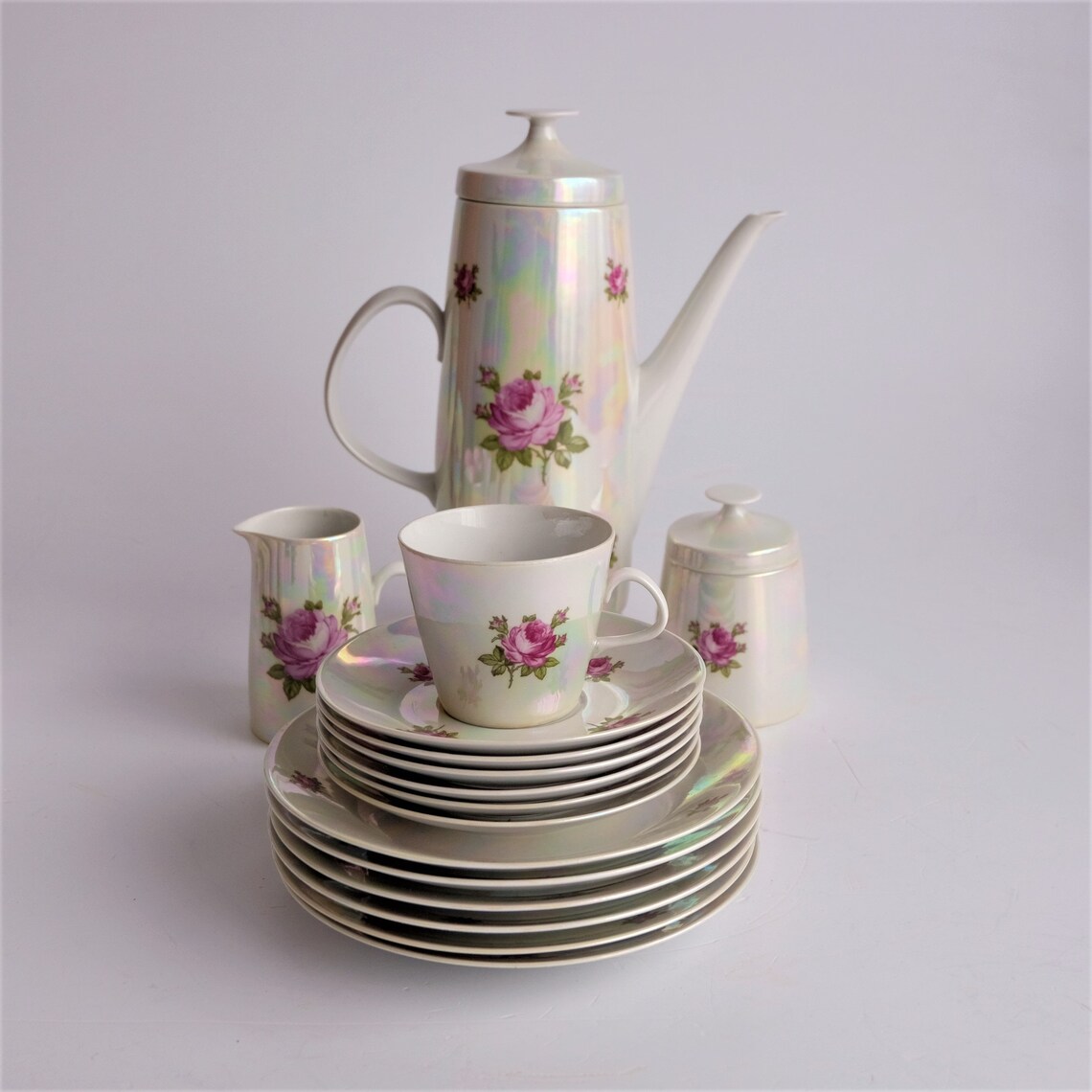 Vintage Tea Set for 6 KAHLA GDR 1970s Retro Coffee Set | Etsy