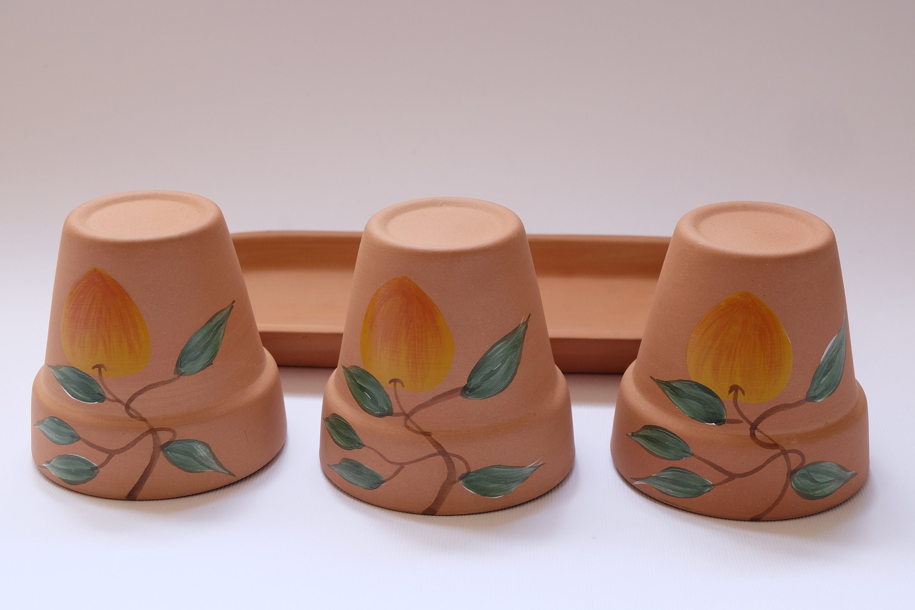 Miniature Pottery Planters Set Small Ceramic Succulent | Etsy