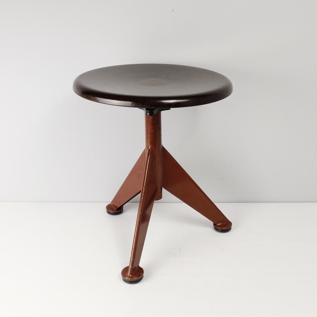 Vintage Piano Stool Adjustable Metal and Bakelite Swivel - Etsy