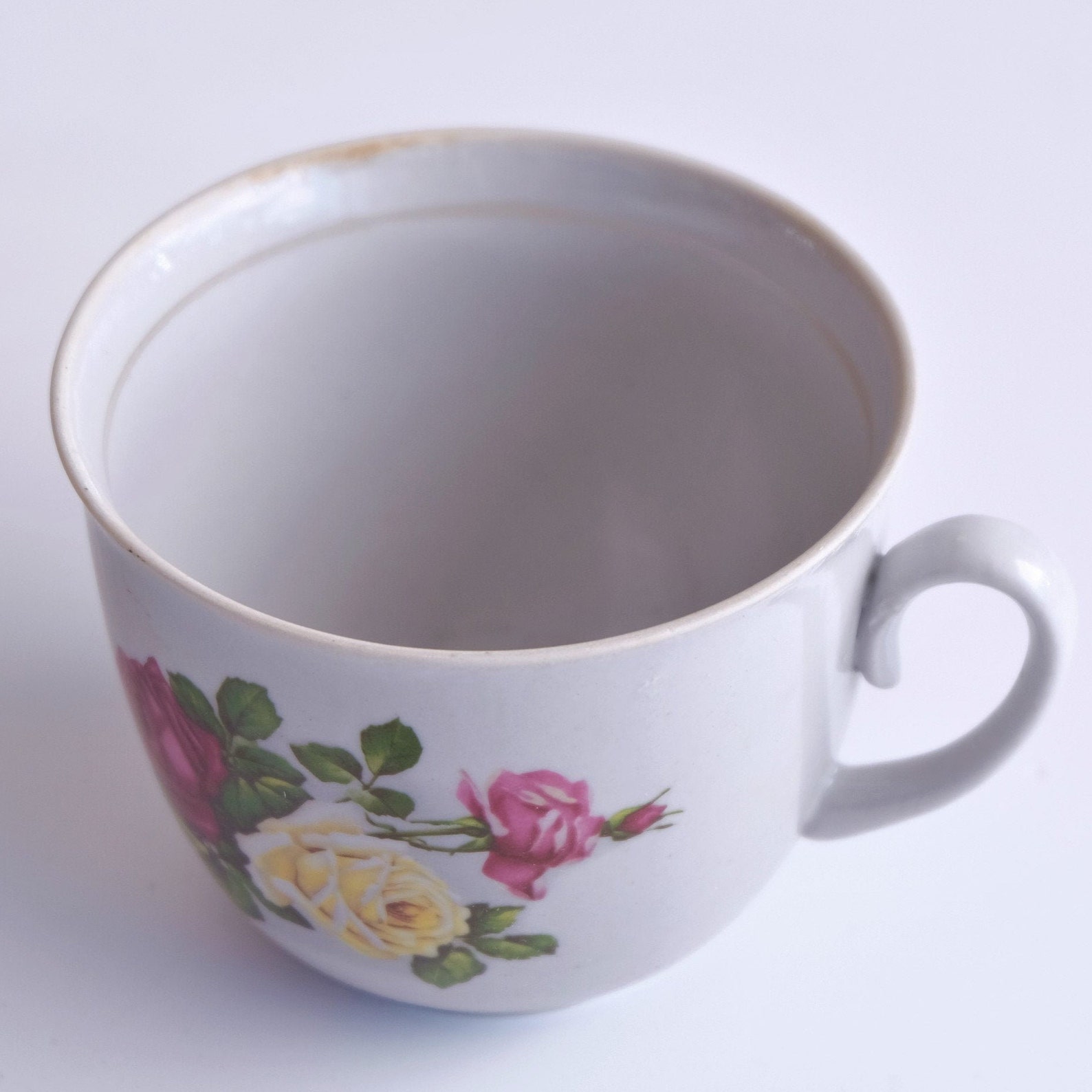 Vintage Tea Set for 6 USSR 80s Tea Cups and Saucers White - Etsy