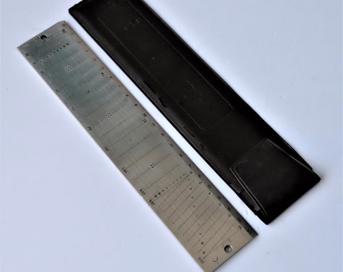 Vintage Brass Scale Ruler, Surveying Tools, Engineering Measuring ...