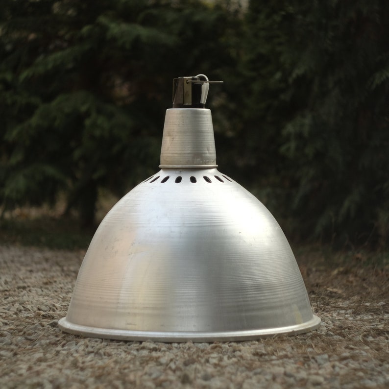 Extra Large Dome Pendant Lamp, Industrial Light Fixture, Metal Ceiling ...
