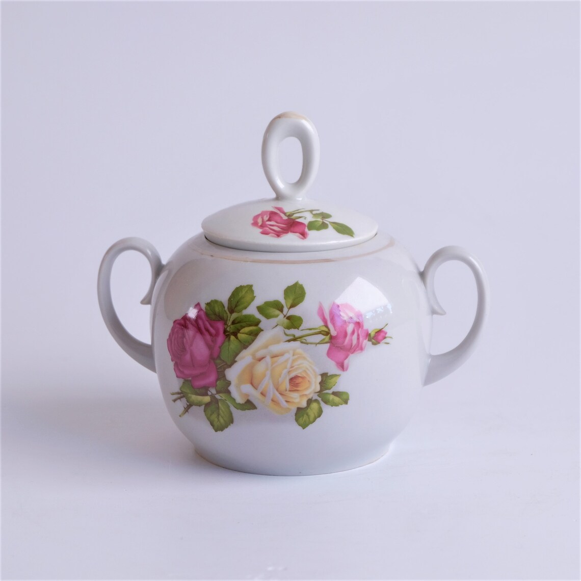 Vintage Tea Set for 6, USSR 80s, Tea Cups and Saucers, White Tea ...