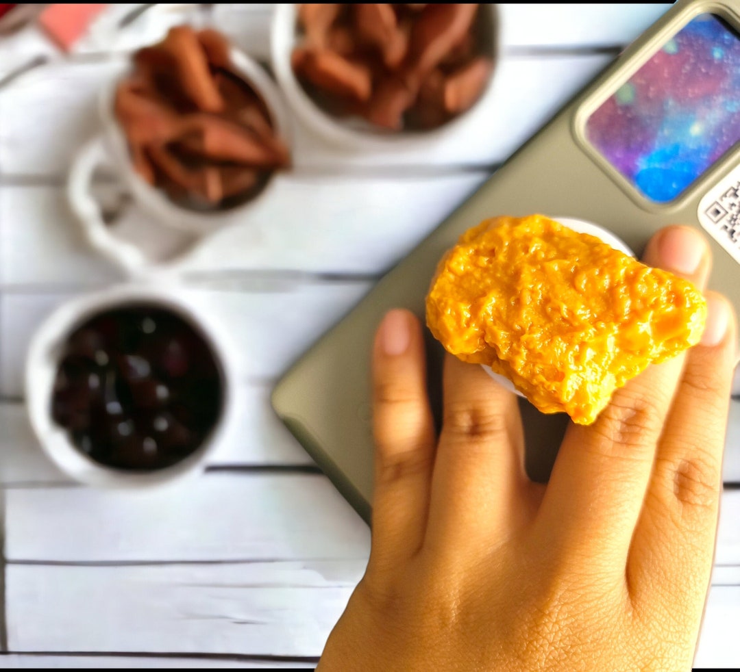 Chicken Nugget Phone Grip, Fake Nugget Magnetic Phone Grip Available - Etsy