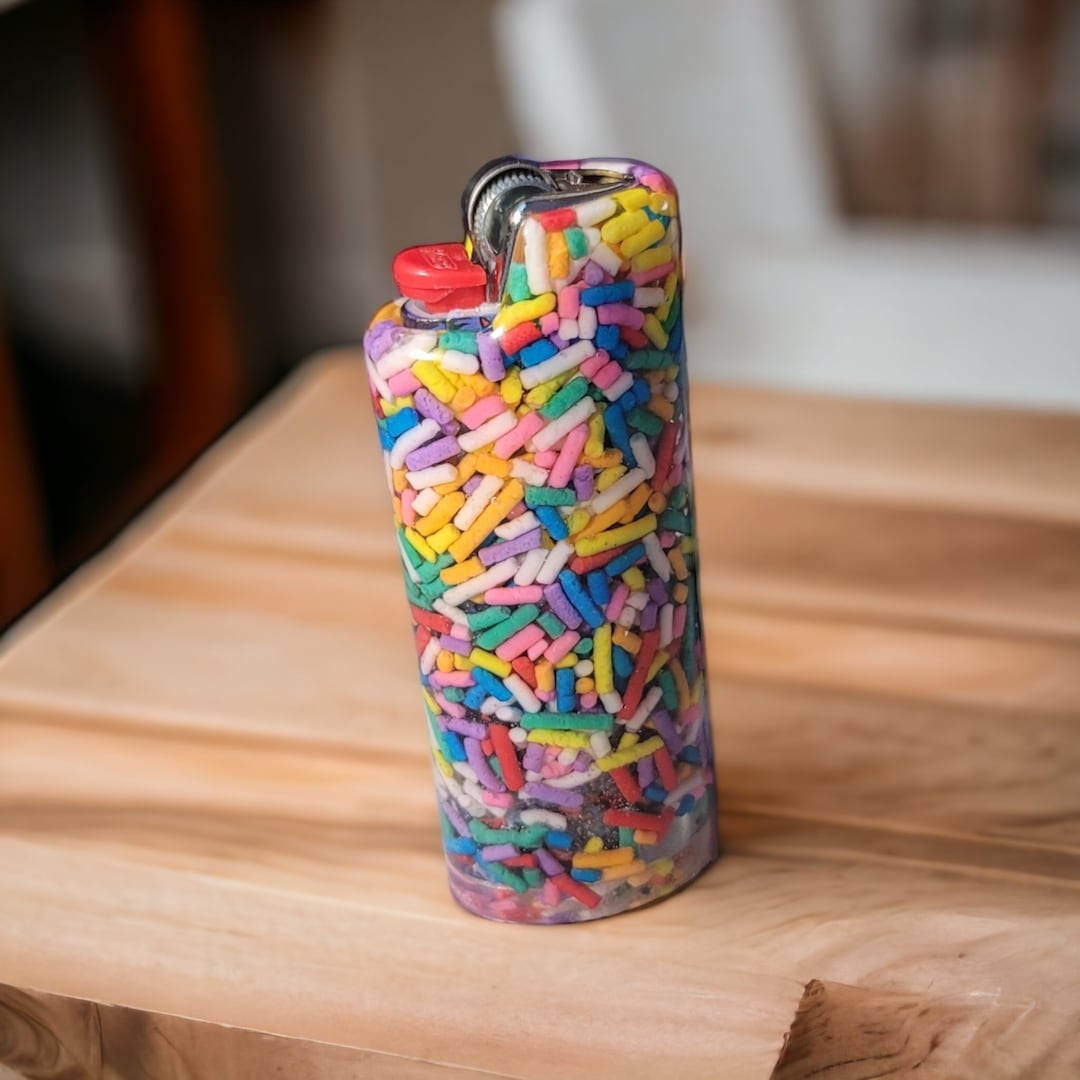 Rainbow Sprinkle Lighter Case, Sprinkles Lighter Holder, Pride Lighter ...
