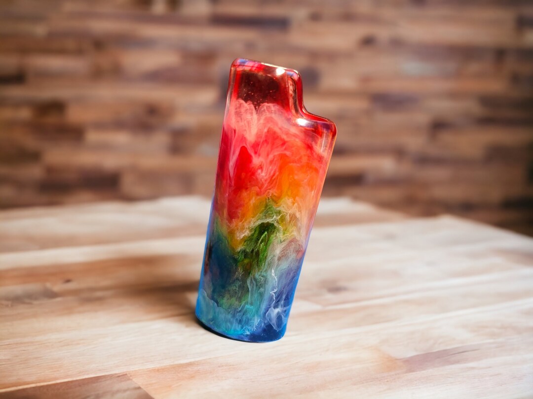 Rainbow Lighter Case, Resin Lighter Holder, Pride Lighter Case - Etsy