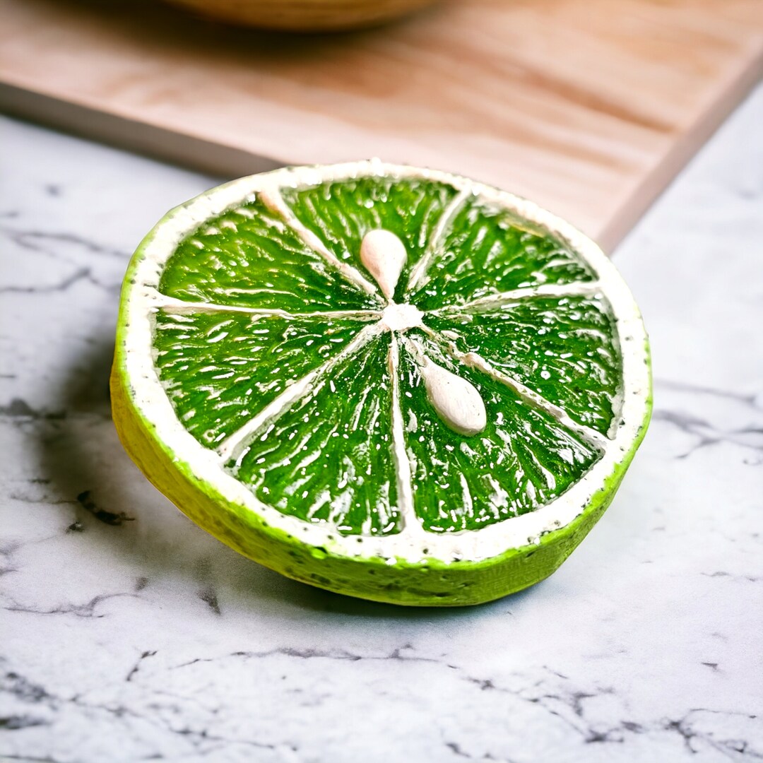 Hand Painted Lime Slice Phone Grip, Scented, Handmade ~ Magnetic Phone ...