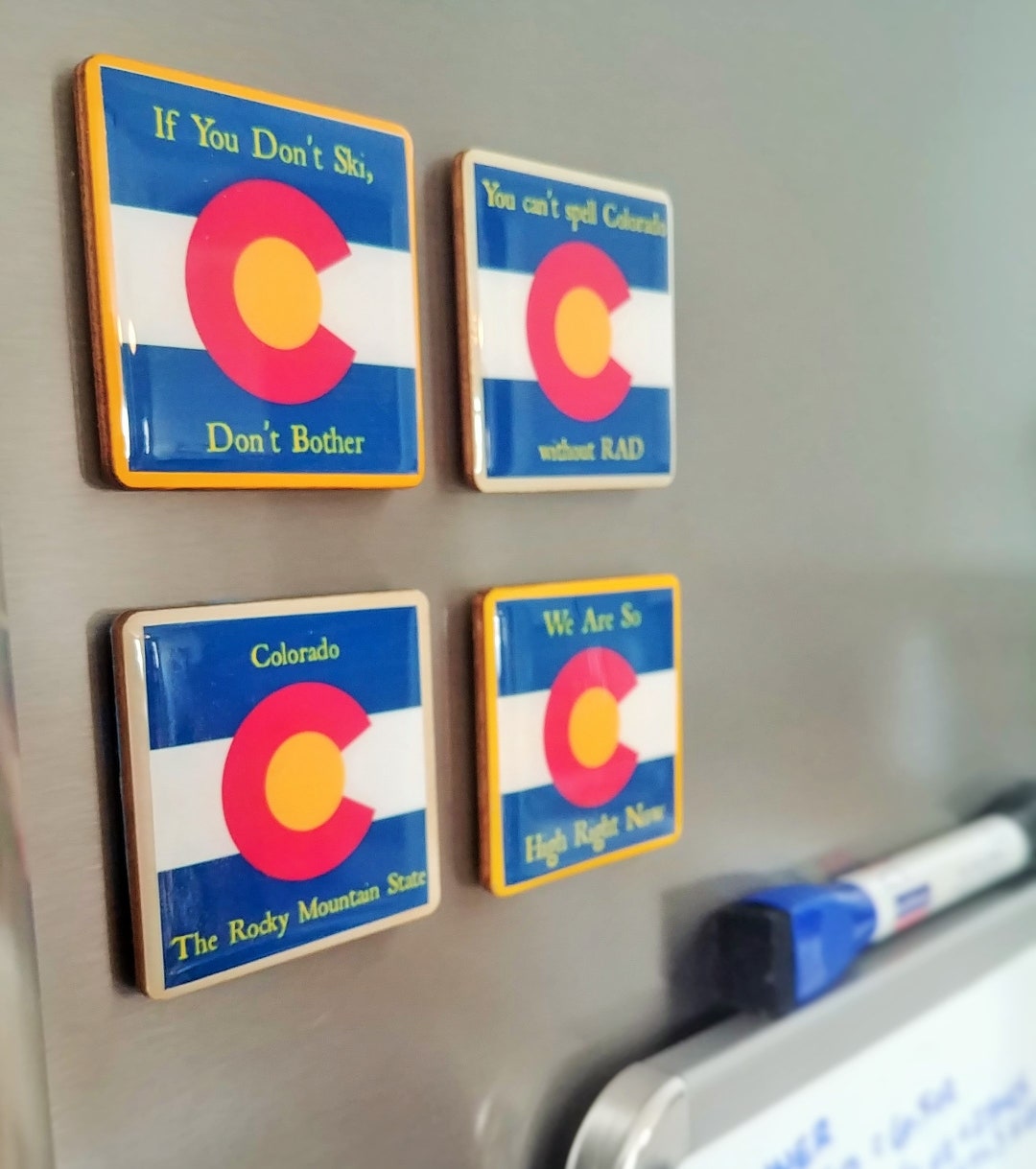 Colorado Magnets, Set of 4, Colorado Quotes - Etsy