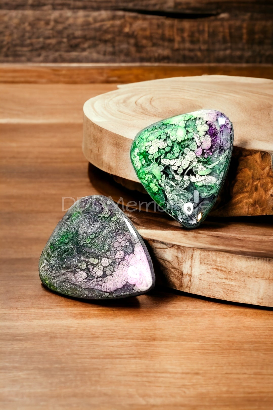 Custom Guitar Pick Pair of 2 Resin Guitar Picks Marble - Etsy Polska