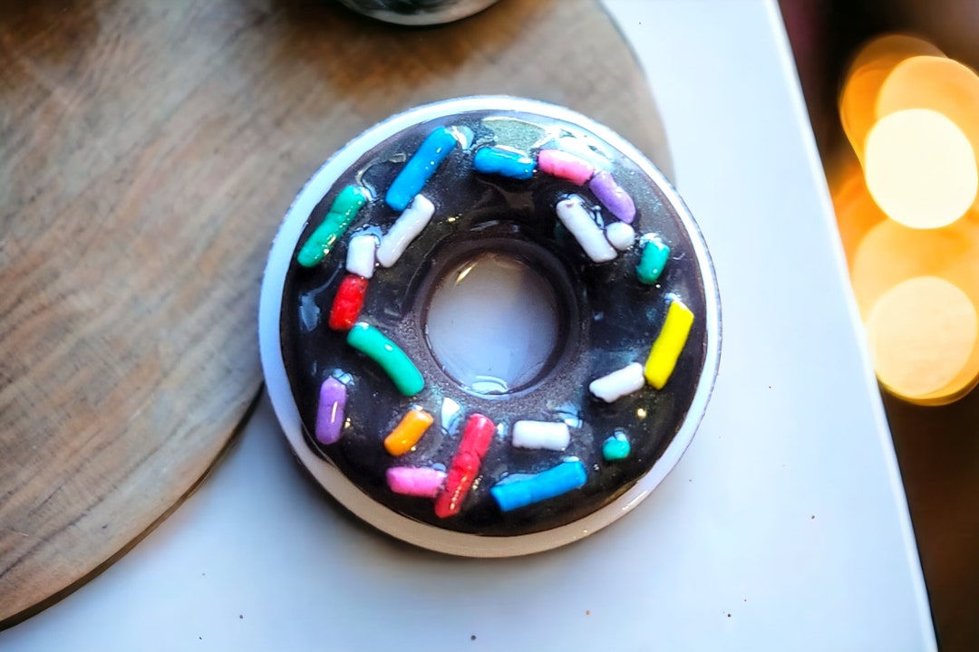 Chocolate Sprinkle Donut Phone Grip: Scented Resin Epoxy - Etsy