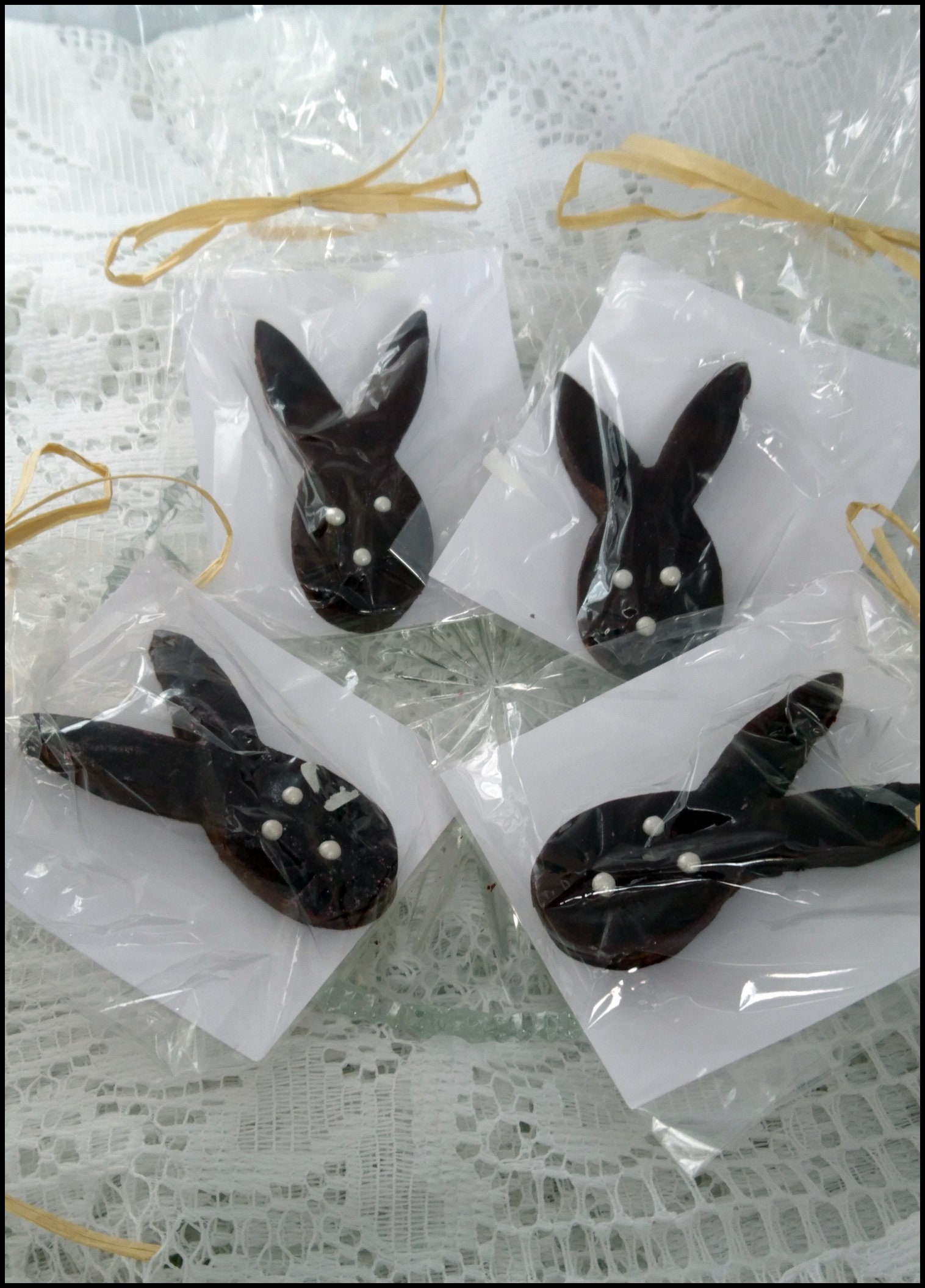 Easter Bunny's, Edible Moulded Chocolate Rabbit Cake and Cookie ...