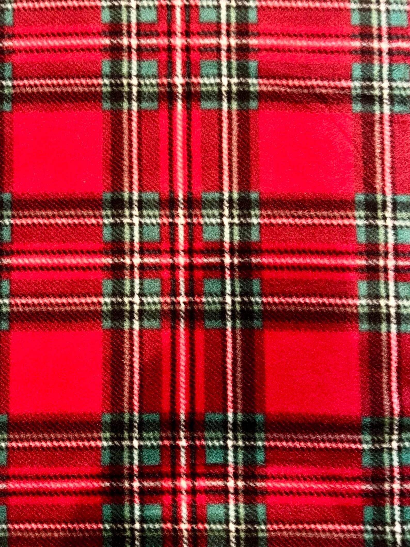 Christmas Red Plaid Double Thick Fleece Blanket | Throw Blanket Couch ...