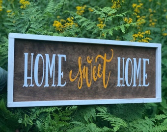 Farmhouse Sign Printable, Home Sweet Home Sign, DIY Farmhouse Sign ...