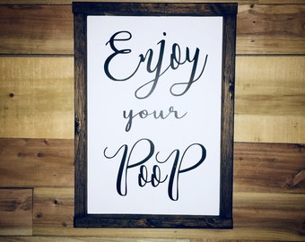 Enjoy Your Poop SVG PNG EPS Cut Files - Etsy