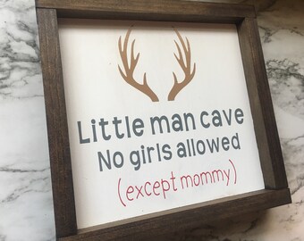 Little Man Cave Stencil by Studior12 Craft DIY Kid's Room Home Decor ...