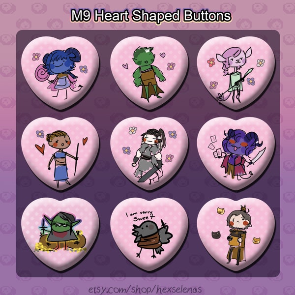 Shaped Buttons - Etsy